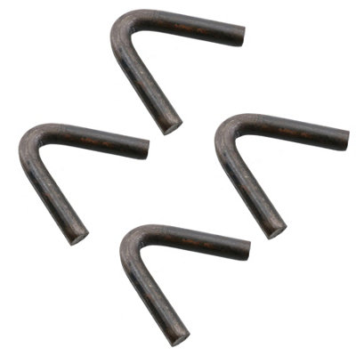 4pk Weld On Rope Hook Tie Down Anchor Strap Point 12mm Self Colour