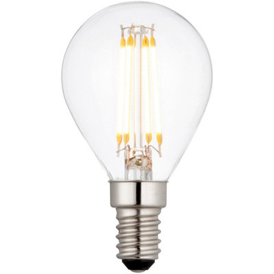 4W E14 LED Vintage Filament Golf Bulb - Warm White - Indoor/Outdoor LED ...