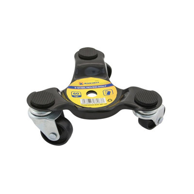 4x 3 Wheel Triangle Furniture Moving Dolly Heavy Duty Castor Trolley ...