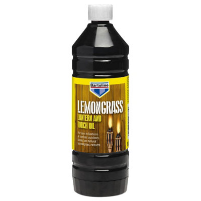 4x Bartoline Lemon Grass Lamp Oil Outdoor Fuel Oil Burning Torch Lamp ...