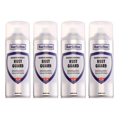 4x Bartoline Rust Guard Fast Action Spray Anti-Corrosion Metal ...