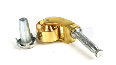 4x BRASS CASTOR & SOCKET PUSH IN CASTORS 32mm BRASS GRIP NECK CASTORS ...