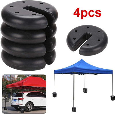 4x Cement Filled Free Standing Gazebo Leg Weights - Wear Resistant ...