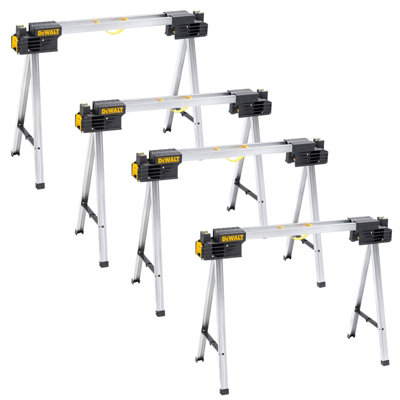 4X Dewalt Heavy Duty Portable Saw Horse Work Support Stands 2 Pairs ...