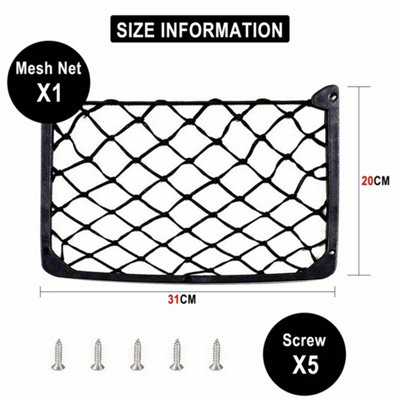 4x Large Storage Net Pocket Camper Van Caravan Organizer Holder