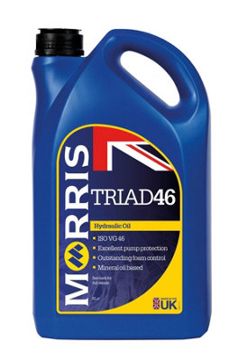 4x Morris Iso 46 Hydraulic Oil Fluid Triad 46 ISO VG46 ISO11158 DIN51524 5L