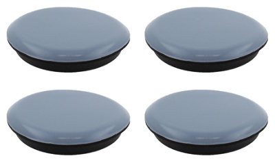 4x PTFE Teflon Based Rubber Castor Cup Glides - Move & Slide Furniture ...