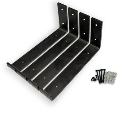 4x Scaffold Industrial Shelf Brackets, Rustic Heavy Duty Board Brackets ...