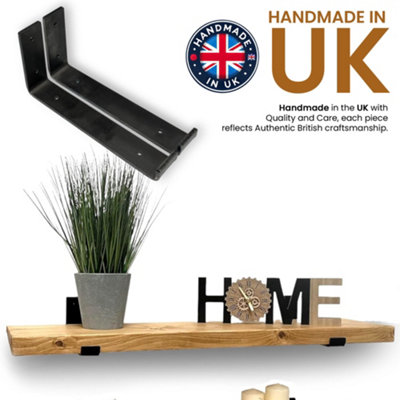 4x Scaffold Industrial Shelf Brackets, Rustic Heavy Duty Board Brackets ...