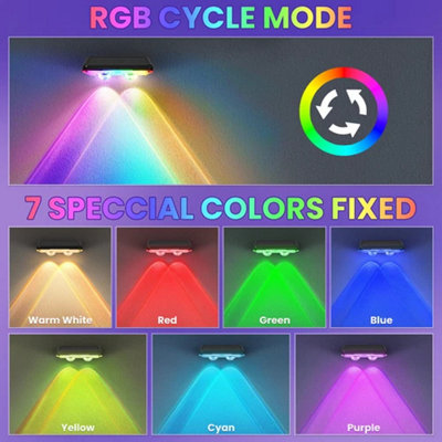 4X Super Bright Solar Powered LED Door Fence Wall Lights
