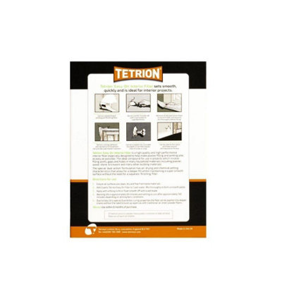 4x Tetrion Inetrior Surface Filler Wood Stone Concrete Bricks Metal 500g