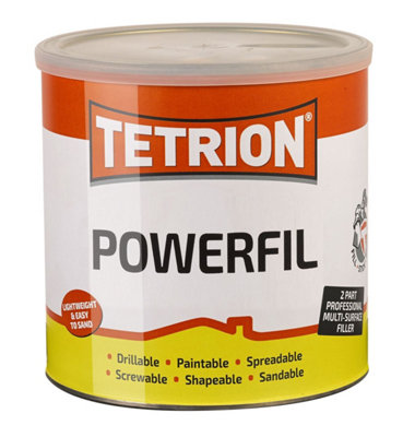 4x Tetrion Powerfil 2K Filler 2kg Drillable Paintable Spreadable Screwable