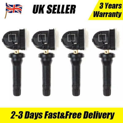 4x UK Stock Ford TPMS Tyre Pressure Sensors EV6T-1A180-DC Focus Fiesta ...