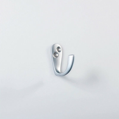 4x Victorian One Piece Single Bathroom Robe Hook 40mm Projection Satin ...