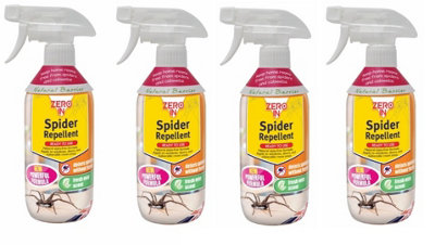 4x Zero In Spider Repellent Spray Ready To Use Insect Deterrent Fresh ...