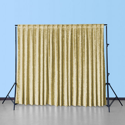 4x1M Crushed Velvet Backdrop, Photography Background Blackout Curtain ...
