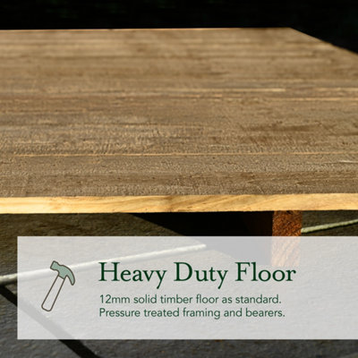 4x3 4LIFE Apex Shed 25yr Guarantee Overlap Pressure Treated - Single ...