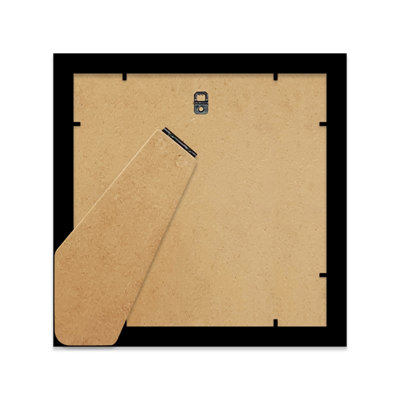 4x4" Black Picture Frame - 4x4" Square Frame with 2x2" Mount for 4x4 ...