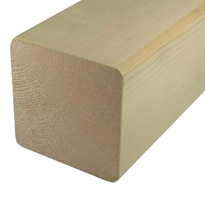 4x4 Smooth Treated C24 Timber Planed Wooden Pergola Post 95x95mm - For ...