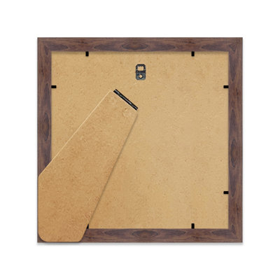 4x4" Walnut Picture Frame - 4x4" Square Frame with 1x1" Mount for 4x4 ...