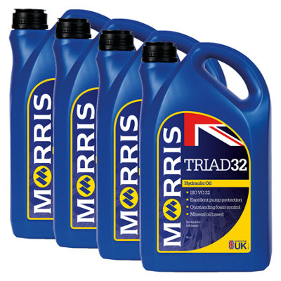 4x5L MORRIS ISO 32 Hydraulic Oil High Grade Shell Tellus 27 DIN 51524 ...