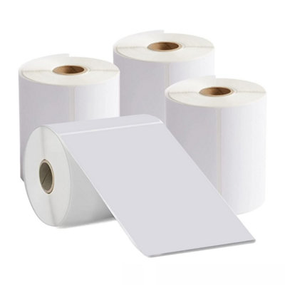 4x6" (100mm x 150mm) 1000 Labels Per Roll White Direct Shipping Thermal ...