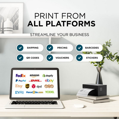 4x6 Thermal Label Printer, Shipping Label Printer, Bluetooth For All ...