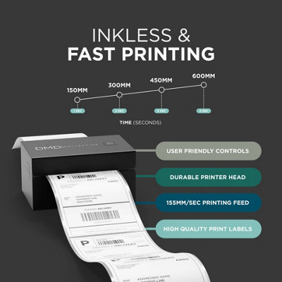 4x6 Thermal Label Printer, Shipping Label Printer, Bluetooth For All ...