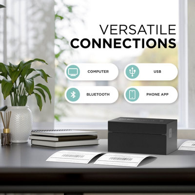 4x6 Thermal Label Printer, Shipping Label Printer, Bluetooth For All ...