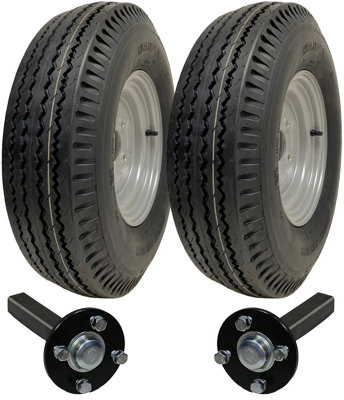 5.00-10 High Speed Trailer Kit Road Legal 500x10 Wheels & Hub & Stub ...
