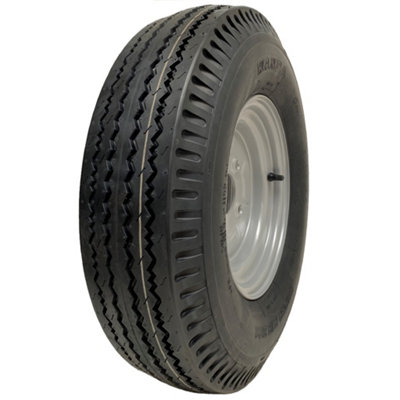 5.00x10 Trailer Tyre & Wheel Assembly 4 stud 100mm PCD 72N Load ...