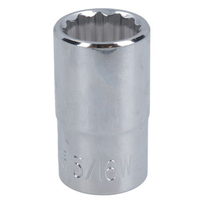 5/16 WW Whitworth BSW Shallow British Socket 12 Sided Bi-hex 1/2in Drive