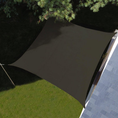 5.4x5.4m Square Charcoal Premium Waterproof Sail Shade