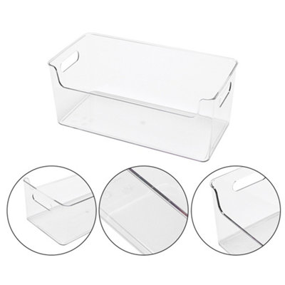 5.5L Clear Rectangle Plastic Food Storage Container Set,Pack of 2