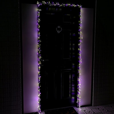 5.5m 880 LED Indoor Outdoor Christmas Door Lights in Multi-Coloured