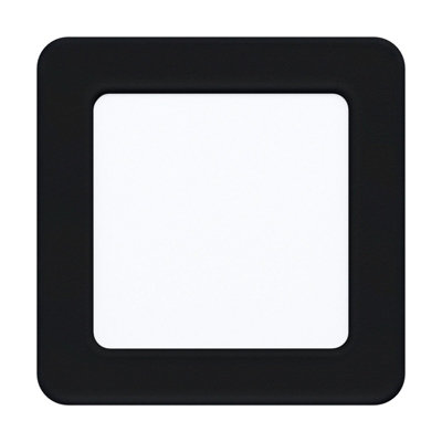 5.5W Black Square LED Flush Downlight for Walls and Ceilings