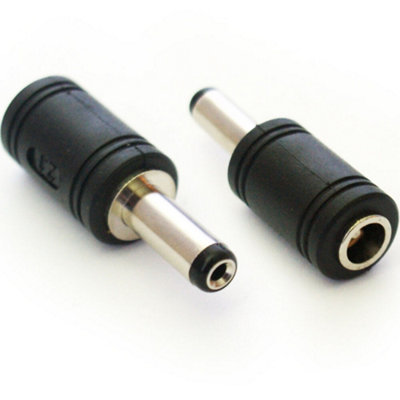 5.5x2.1mm Male to 5.5x2.5mm Female DC Adapter Converter Jack Power Plug ...