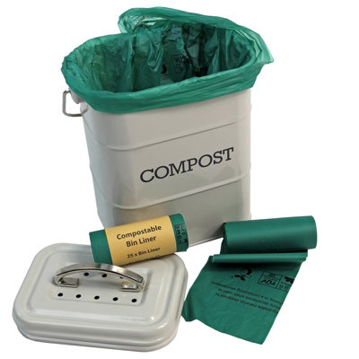 Shop 5-6L Compostable Bin Liners Plant-based