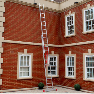 5.70m Rung Home Master 2 Section Extension Ladder at B&Q