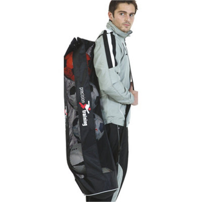 5 Ball Football Mesh Carry Sack Bag - Draw String Nylon - Holds 5x Size ...