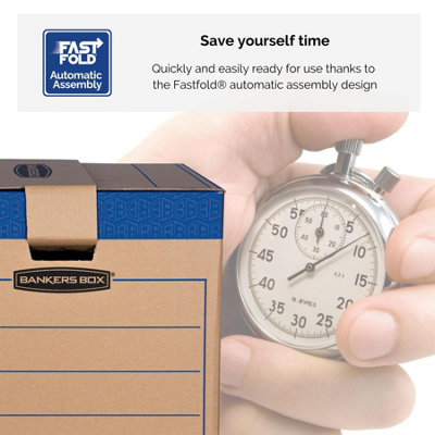 5 BANKERS BOX Cardboard Moving Boxes 127L Ultra Heavy Duty Double Wall ...