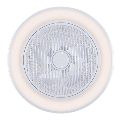 5 Blades Acrylic LED Ceiling Fan Light Adjustable Speed with IR Remote ...