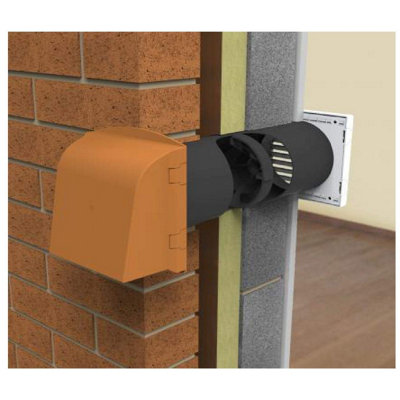 5" Core Vent Cavity Ventilator Anti Draught Terracotta Cowl for Gas ...