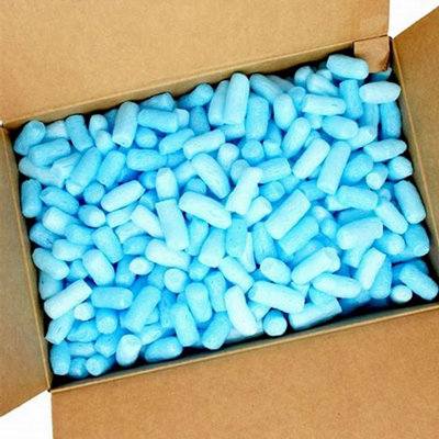 5 Cubic Eco Flo Biodegradable Blue Coloured Loose Fill Packing Peanuts