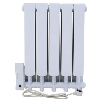 5 Fins 900W Electric Oil Filled Radiator Space Heater with LED Screen 3 ...