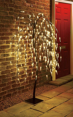 5 FT Weeping Willow Tree for Garden Solar Powered Outdoor Decorations ...