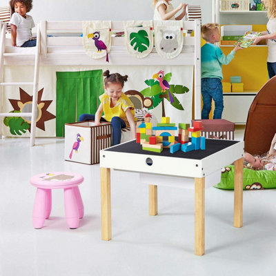 5 In 1 Activity Play Table And Stool Set For Kids - Double Sided ...