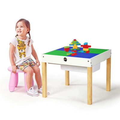 5 In 1 Activity Play Table And Stool Set For Kids - Double Sided ...