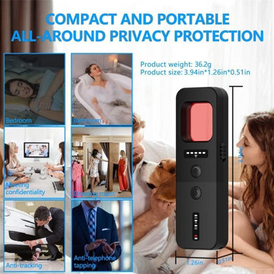 5 In 1 Hidden Camera Detector Gps Tracker Infrared Scanner Bug Rf ...