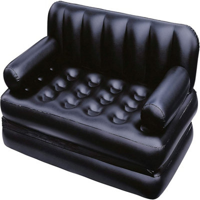 5 in 1 INFLATABLE DOUBLE SOFA LOUNGER COUCH AIRBED MATTRES SOFABED